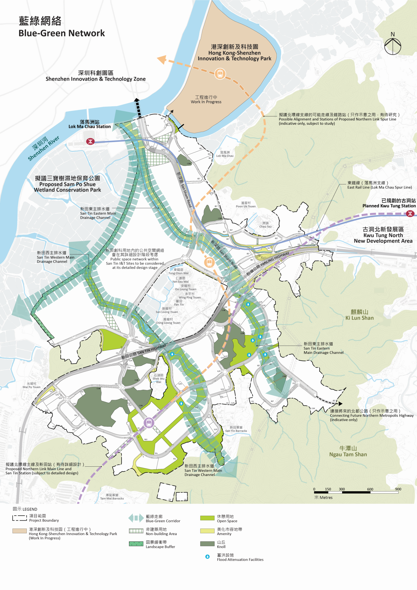 Blue-Green Network - Northern Metropolis San Tin Technopole